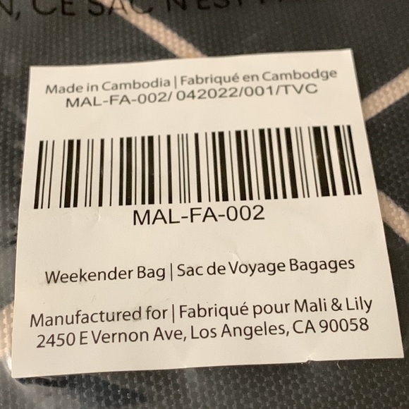 mali & Lili | Bags | Mali Lili Weekend Bag Medium Large Crossbody Black ...